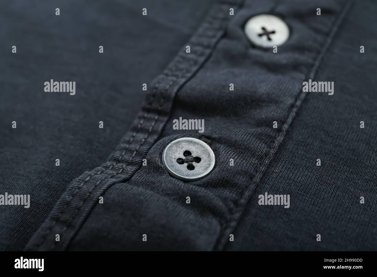 Black cotton texture with buttons hi-res stock photography and images ...