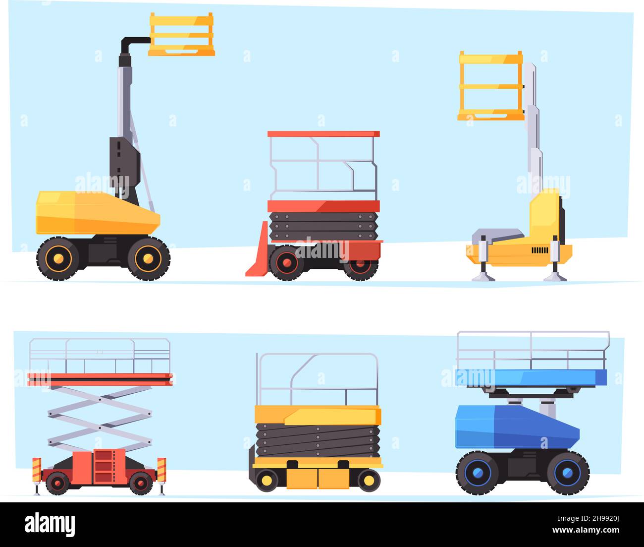 Forklift cargo containers in industrial Stock Vector Images - Alamy
