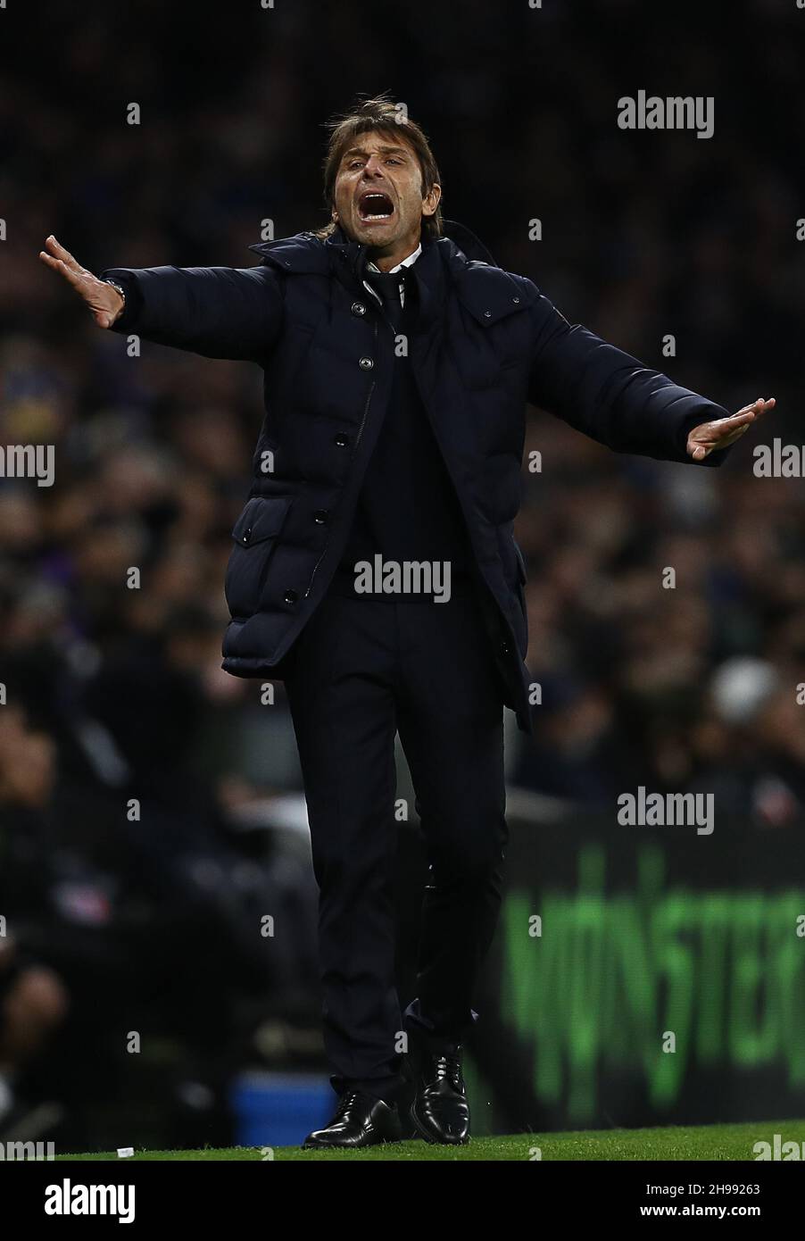 London, England, 5th December 2021. Antonio Conte, Manager of Tottenham ...