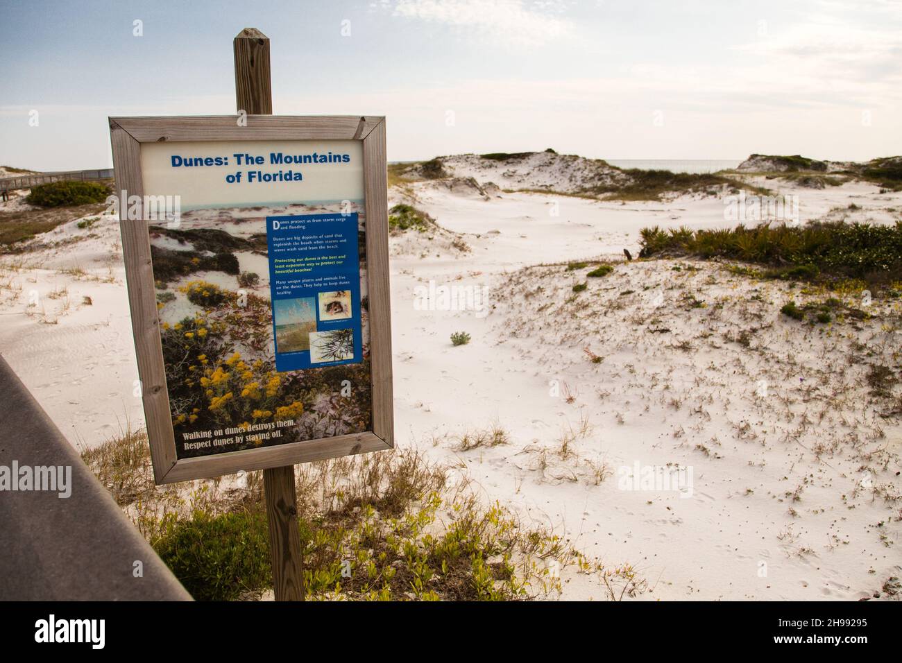 Dunes restoration sign hi-res stock photography and images - Alamy