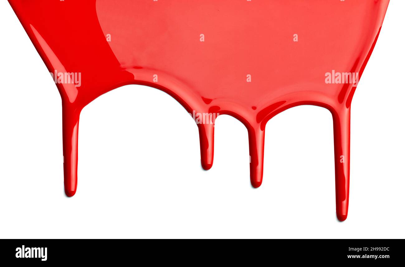 paint liquid leak drop fluid Stock Photo - Alamy