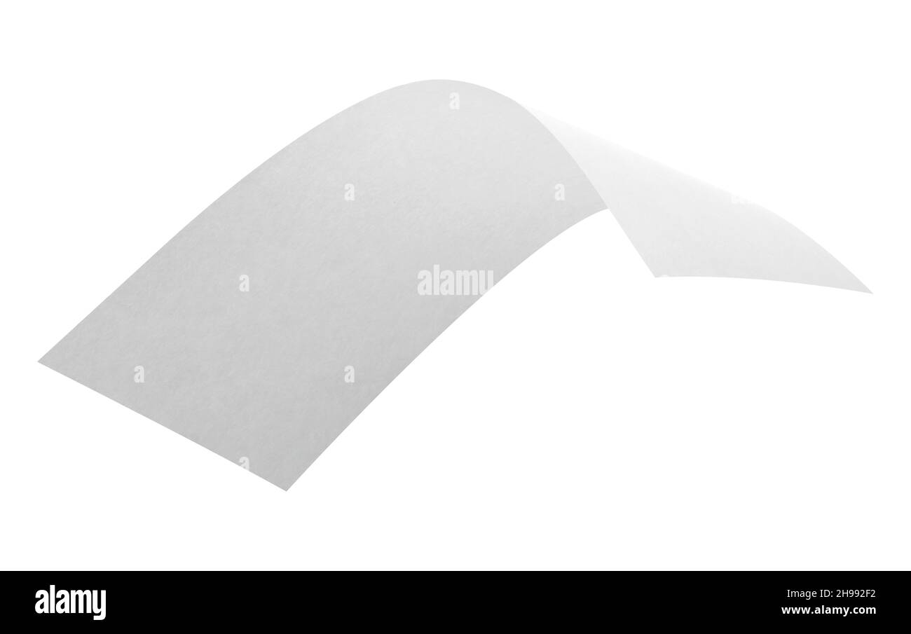 Flying blank papers Cut Out Stock Images & Pictures - Alamy