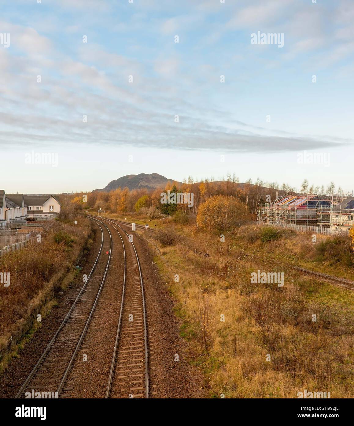 Niddrie West Junction was an old Railway line that had a platform here ...