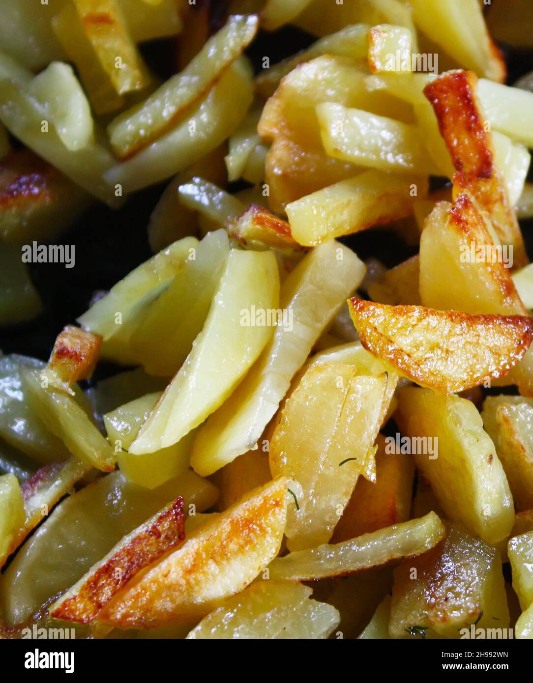 Tasty homemade french fries close up Stock Photo - Alamy