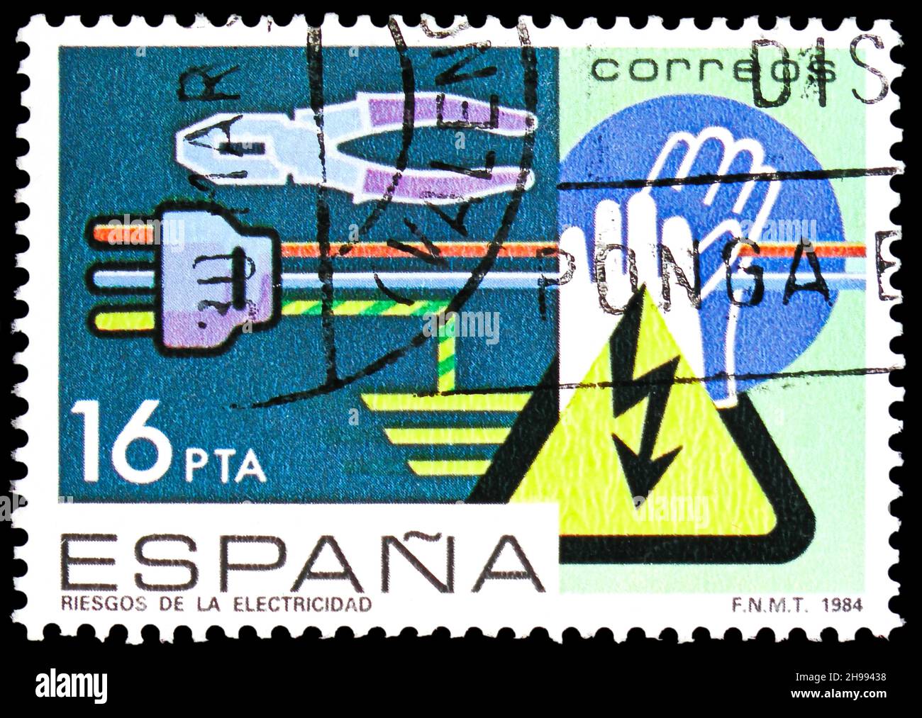MOSCOW, RUSSIA - NOVEMBER 7, 2021: Postage stamp printed in Spain shows ...