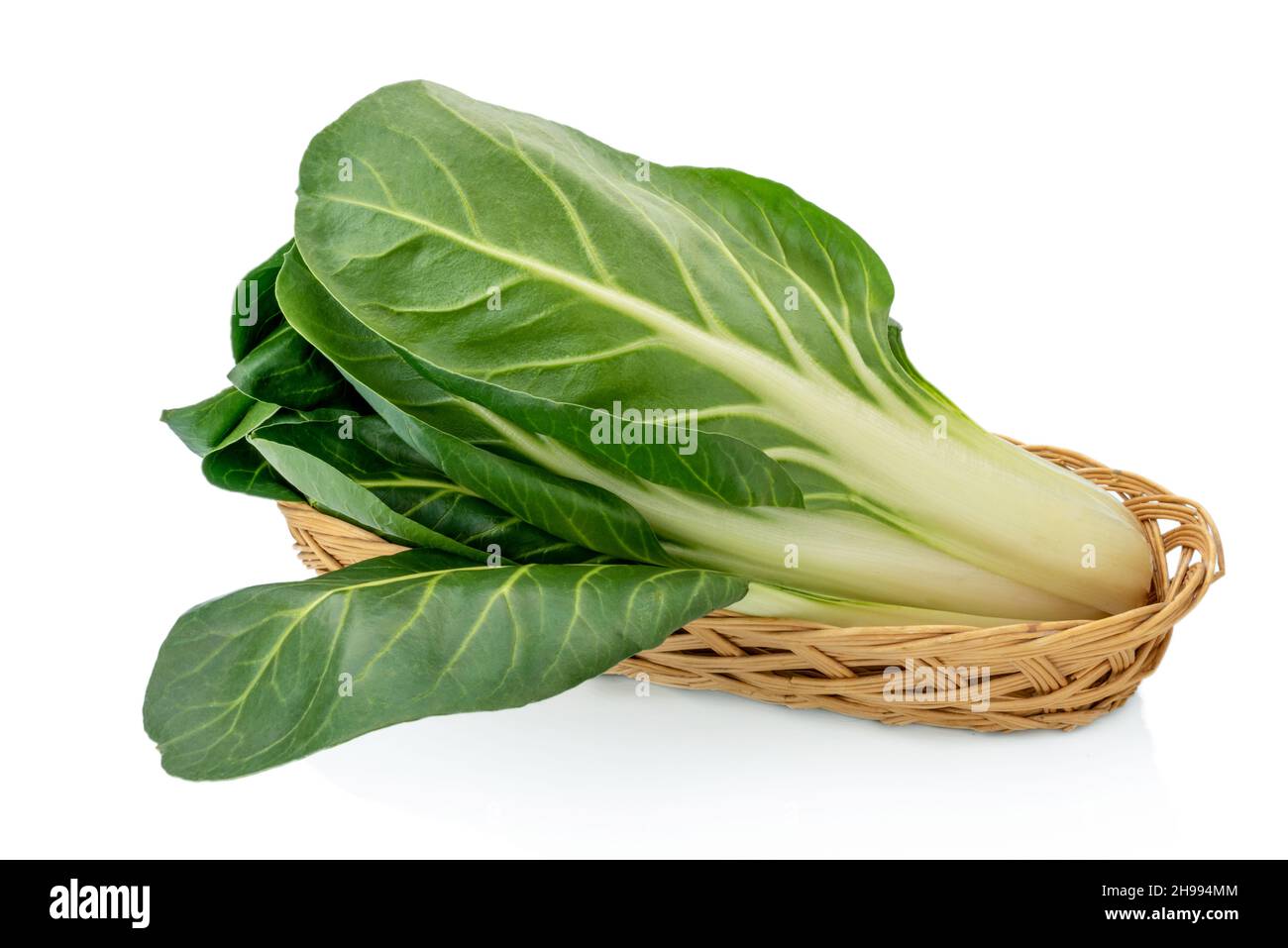 fresh swiss chard isolated on white background Stock Photo - Alamy