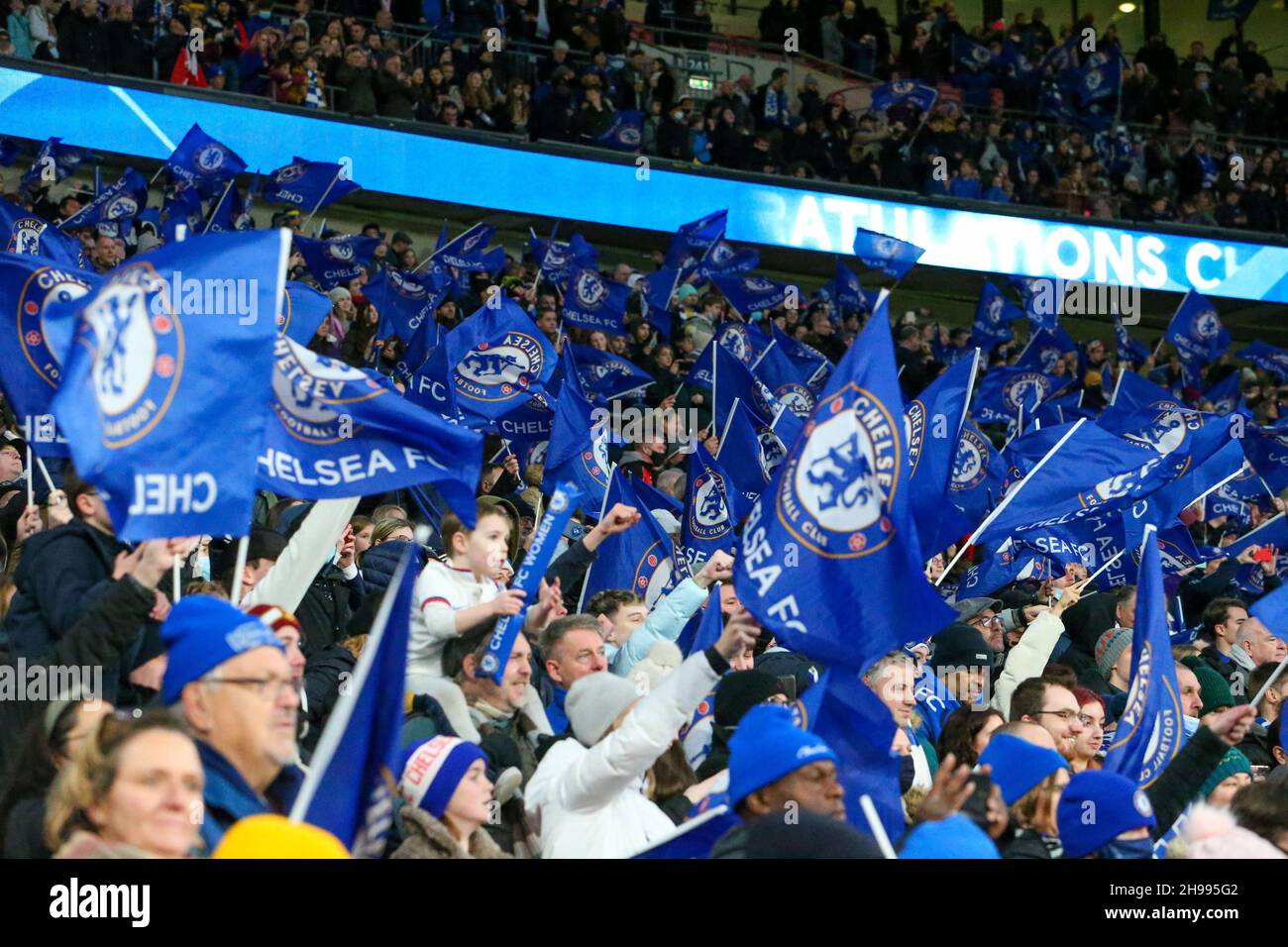 Wembley Stadium, London, UK. 5th Dec, 2021. Womens FA Cup final ...