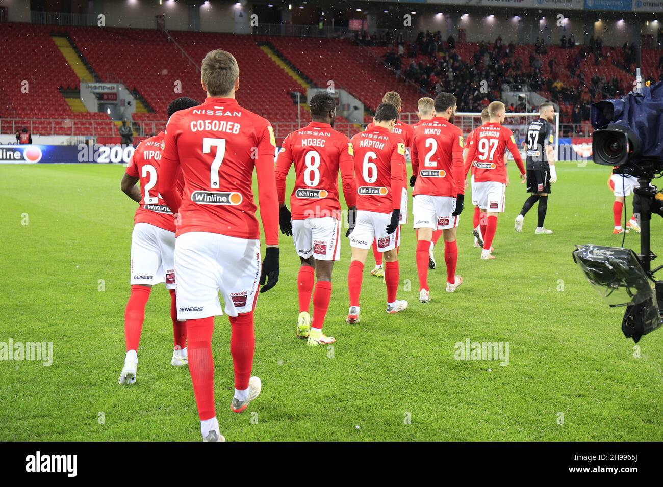 MOSCOW, RUSSIA, DECEMBER 4, 2021. The 2021/22 Russian Football Premier ...
