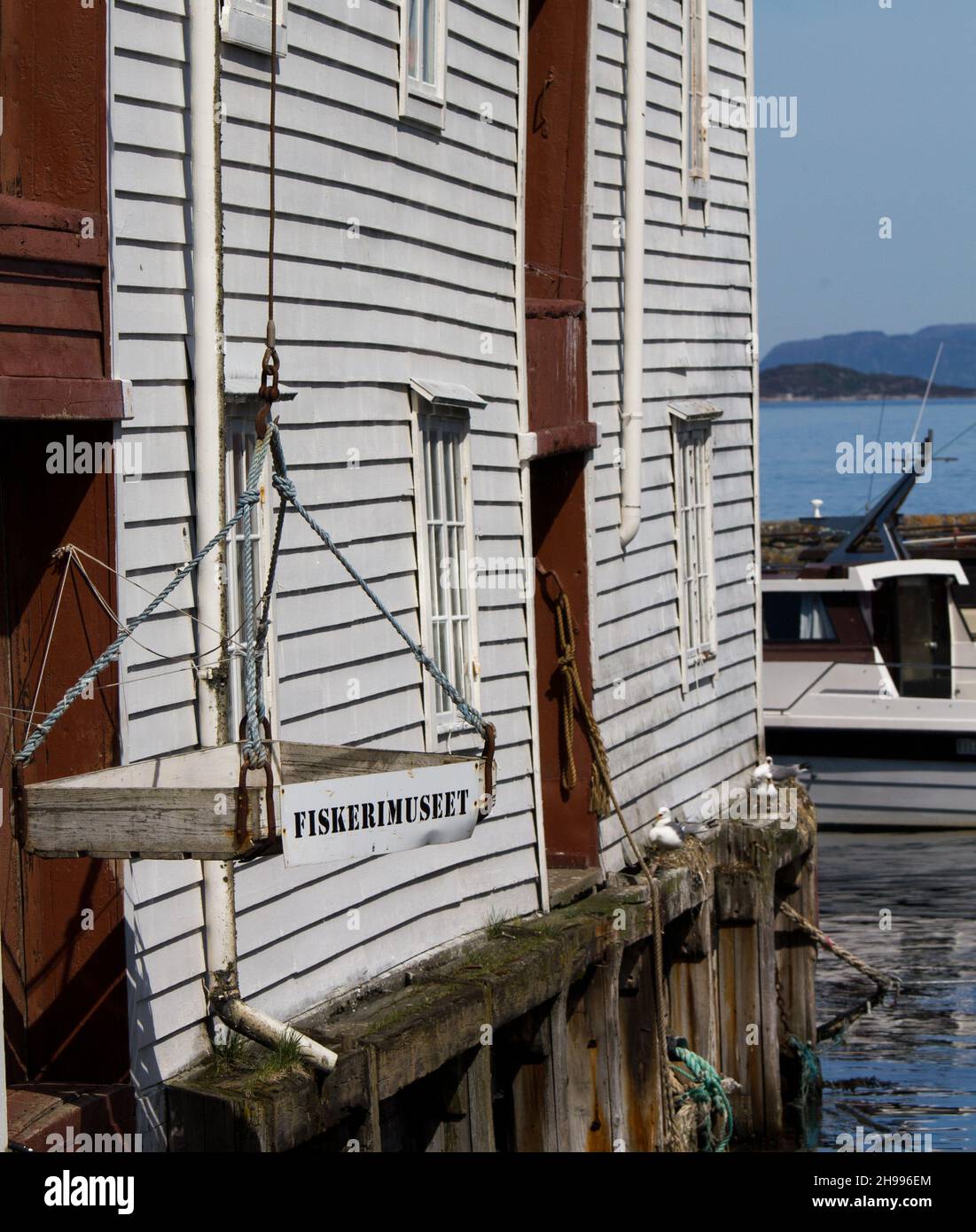 Alesund fisheries museum at the harbour side Stock Photo - Alamy