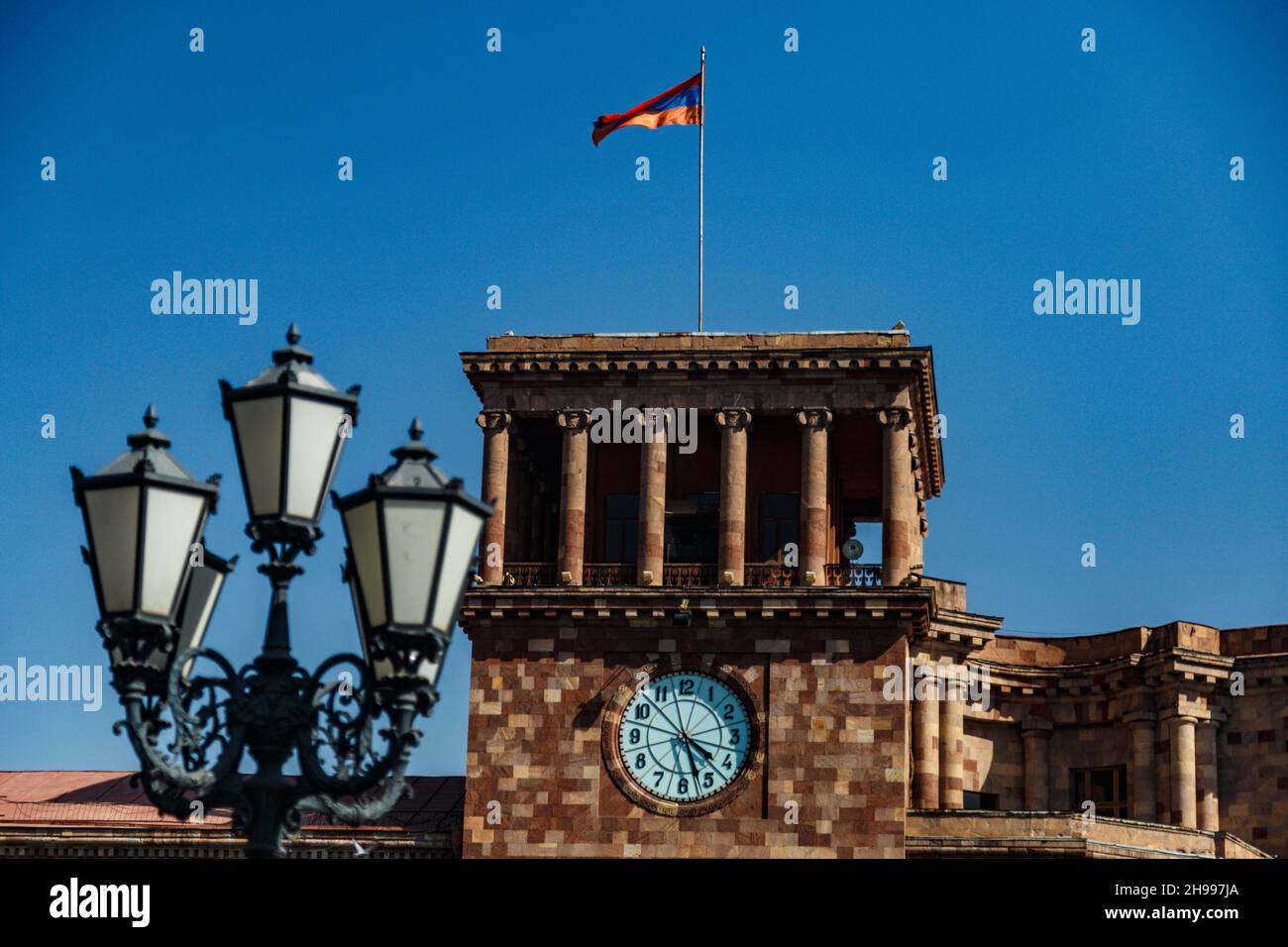 Yerevan republic square clock tower hi-res stock photography and images ...