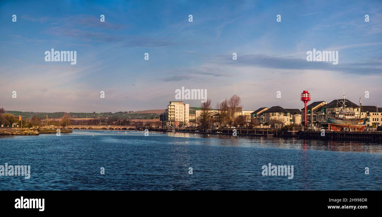 Irish Landscape. Arklow city, located on the coast of Irish Sea in co ...