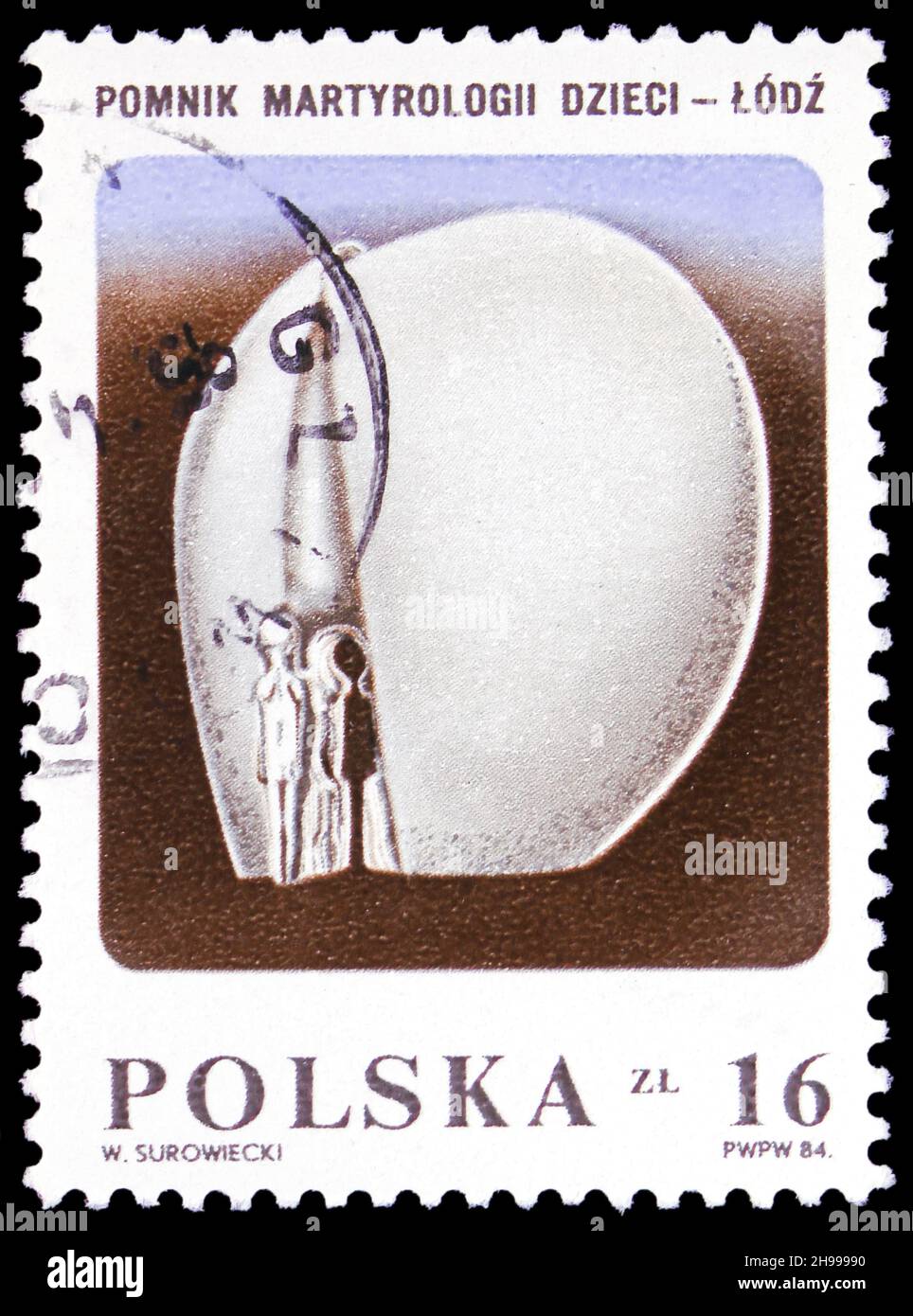 MOSCOW, RUSSIA - NOVEMBER 7, 2021: Postage stamp printed in Poland ...