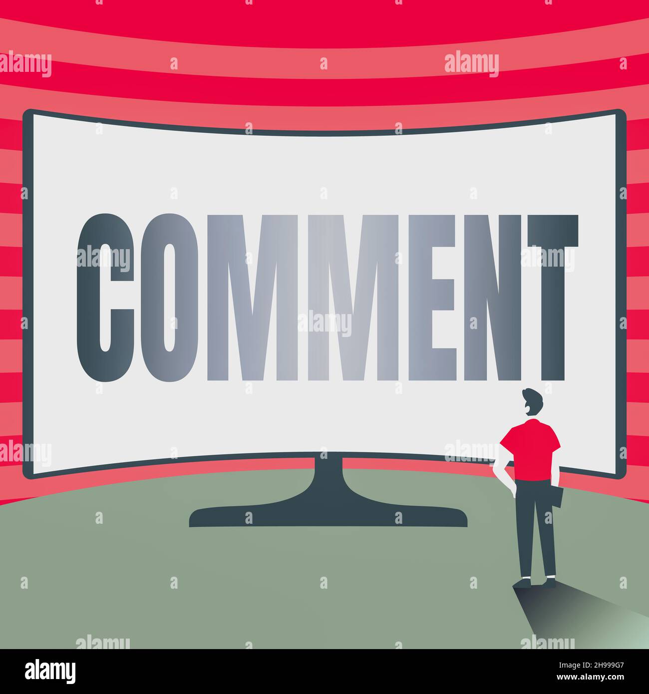 Conceptual display Comment. Business concept Verbal Written remark ...