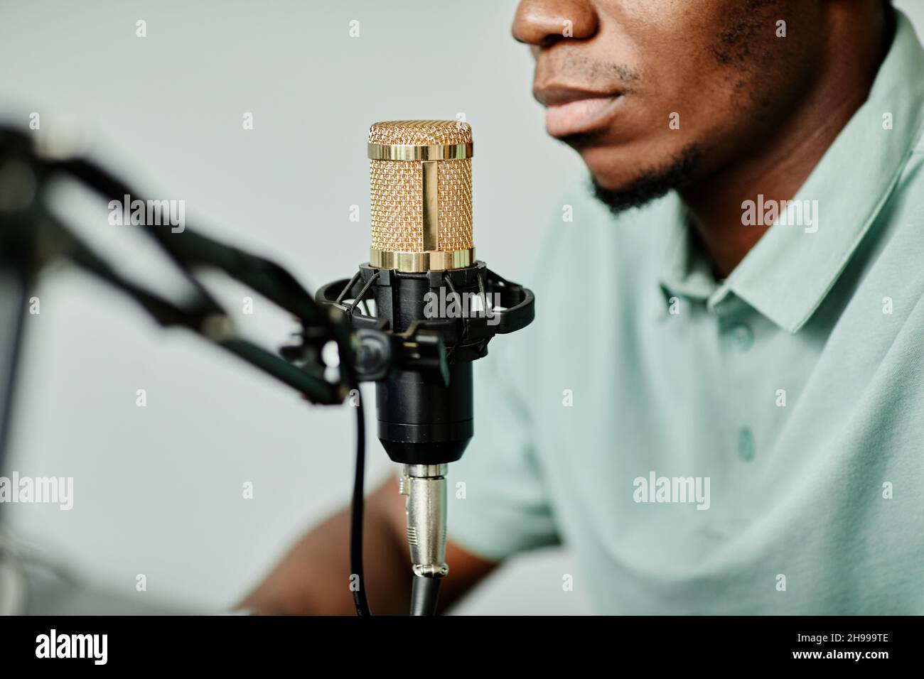 African businessman speaking microphone hi-res stock photography and ...