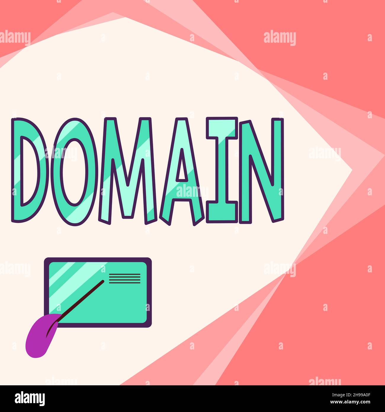 Text sign showing Domain. Business showcase an area of territory ...