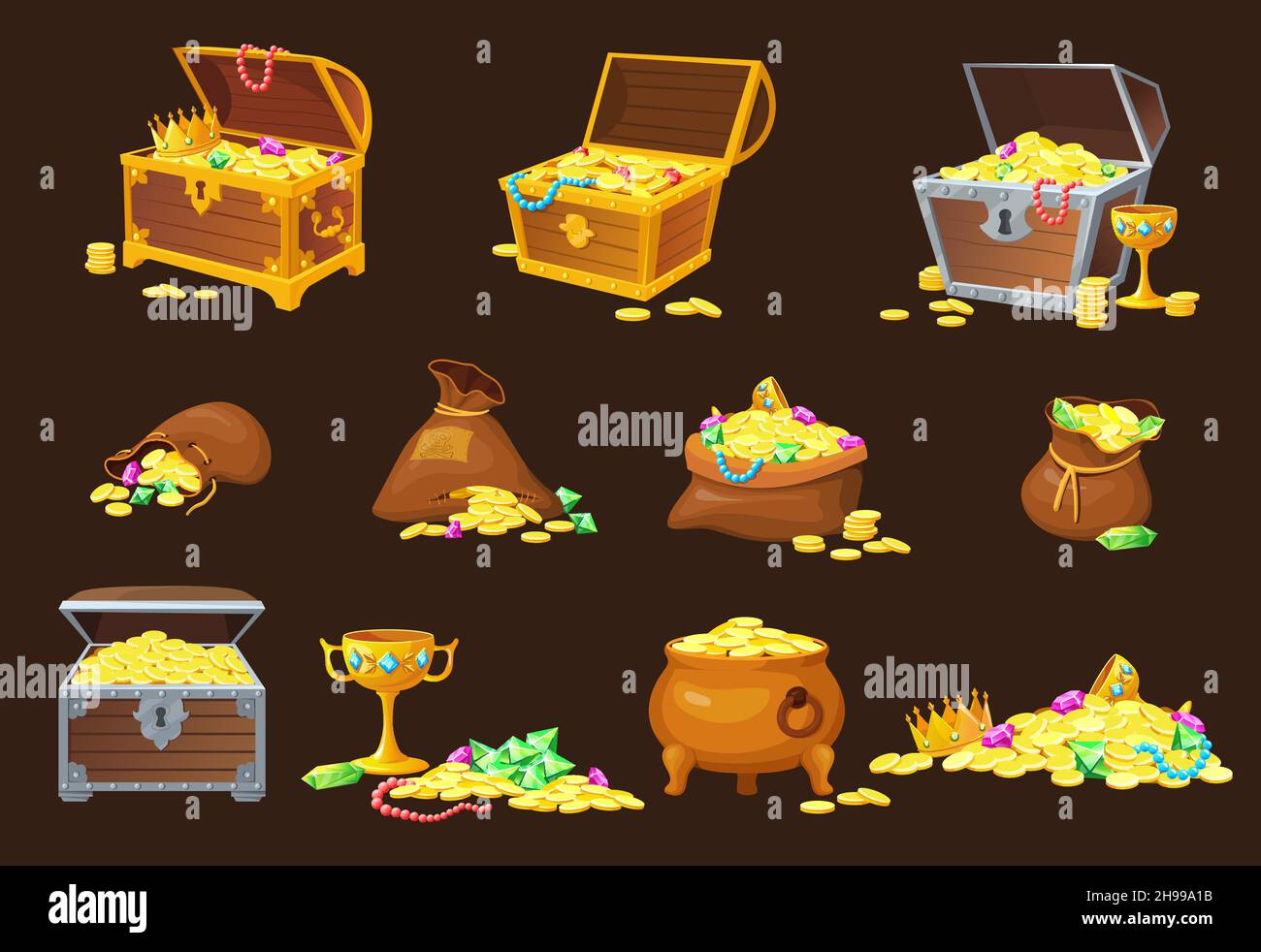 Royal treasures Stock Vector Images - Alamy