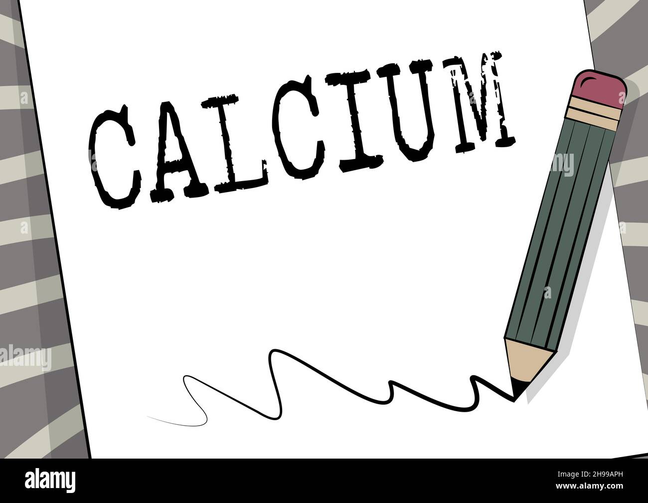 Hand writing sign Calcium. Conceptual photo fifth most abundant element ...