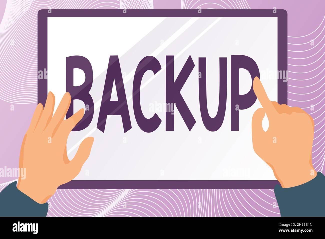 Handwriting text Backup. Business showcase copy of file or other item ...