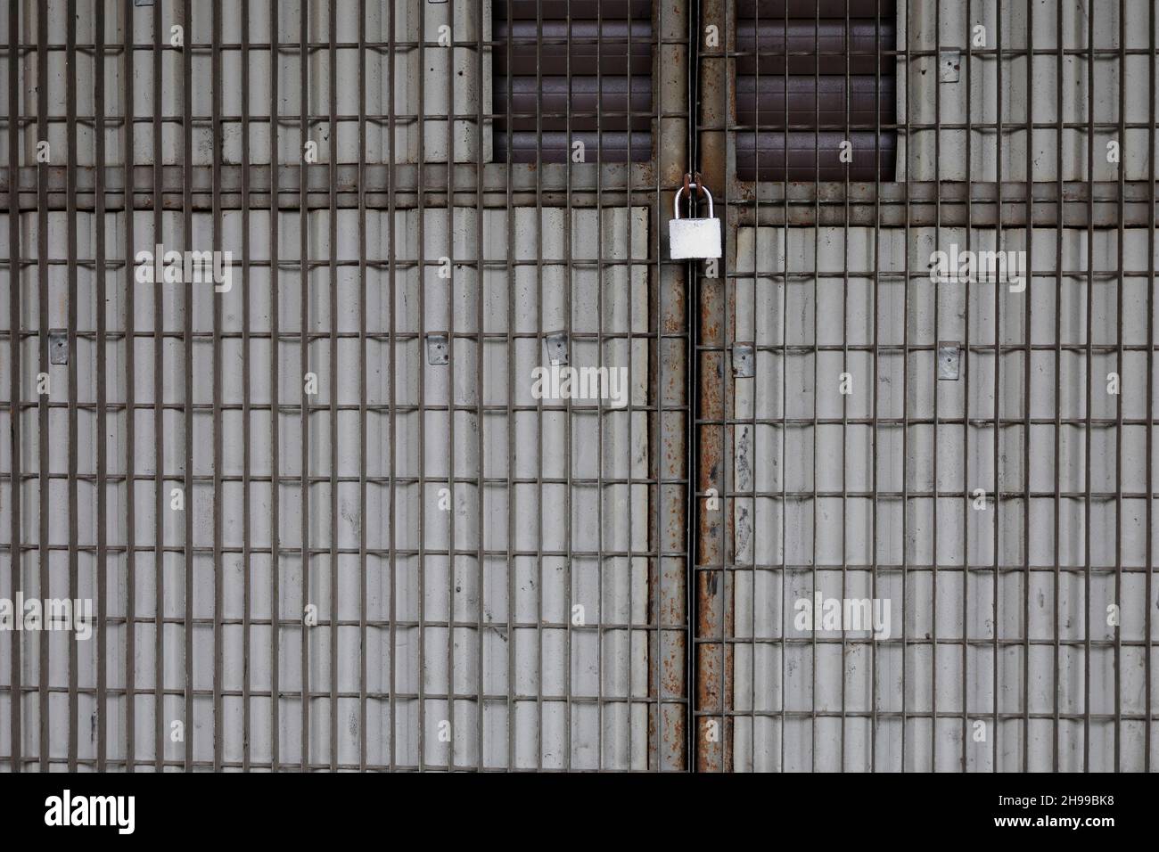 Padlock security lock grill grille hi-res stock photography and images ...