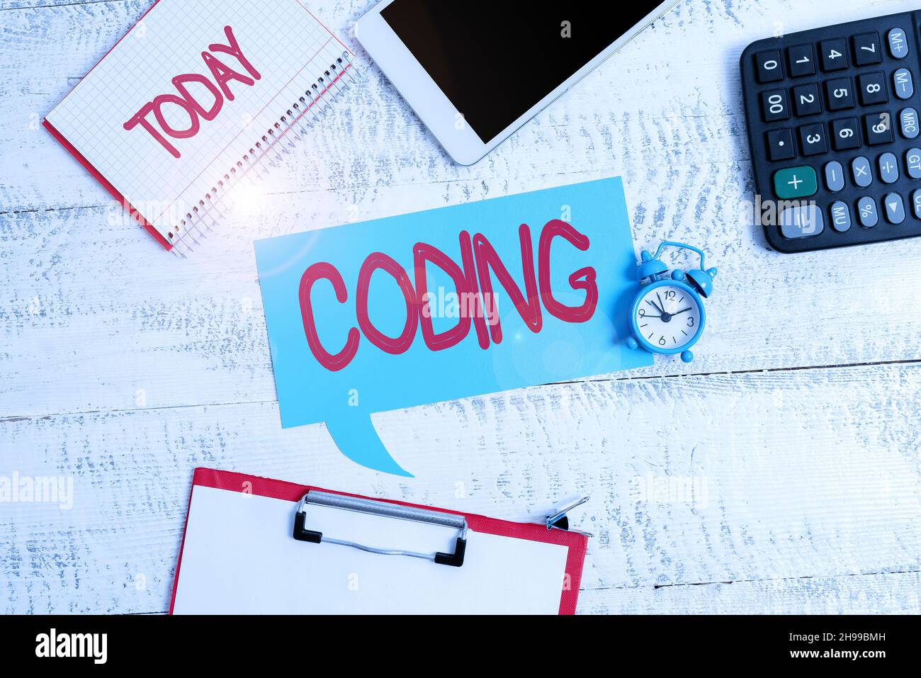 Hand Writing Sign Coding Business Overview Assigning Code To Something