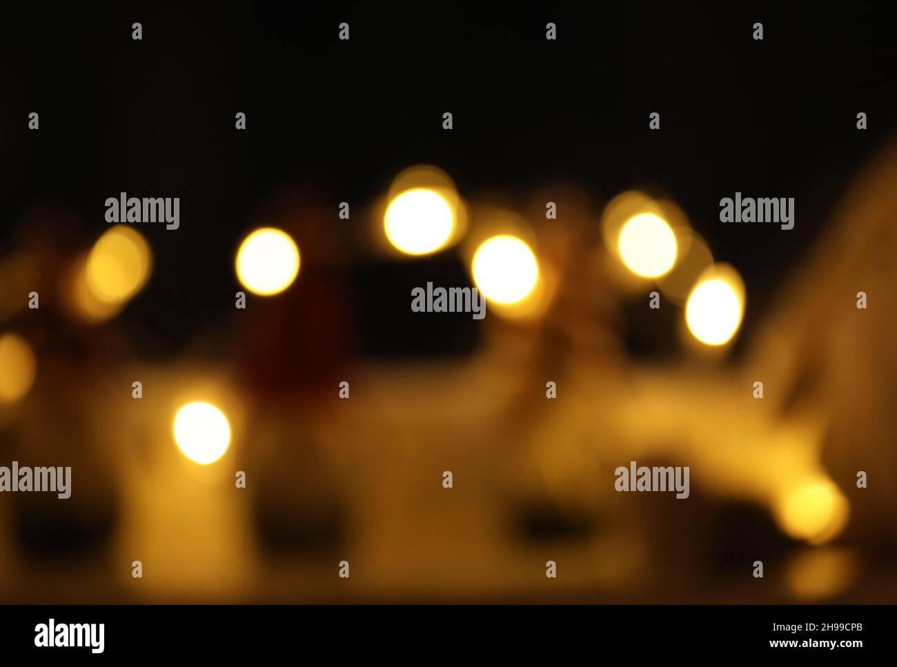 Background template light reflections bokeh orange yellow Stock Photo ...