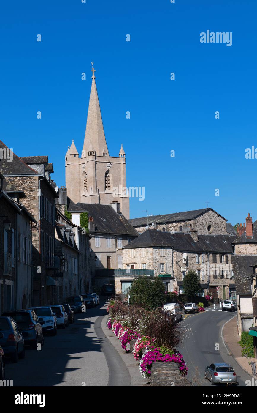 Village Donzenac in French Correze Stock Photo - Alamy