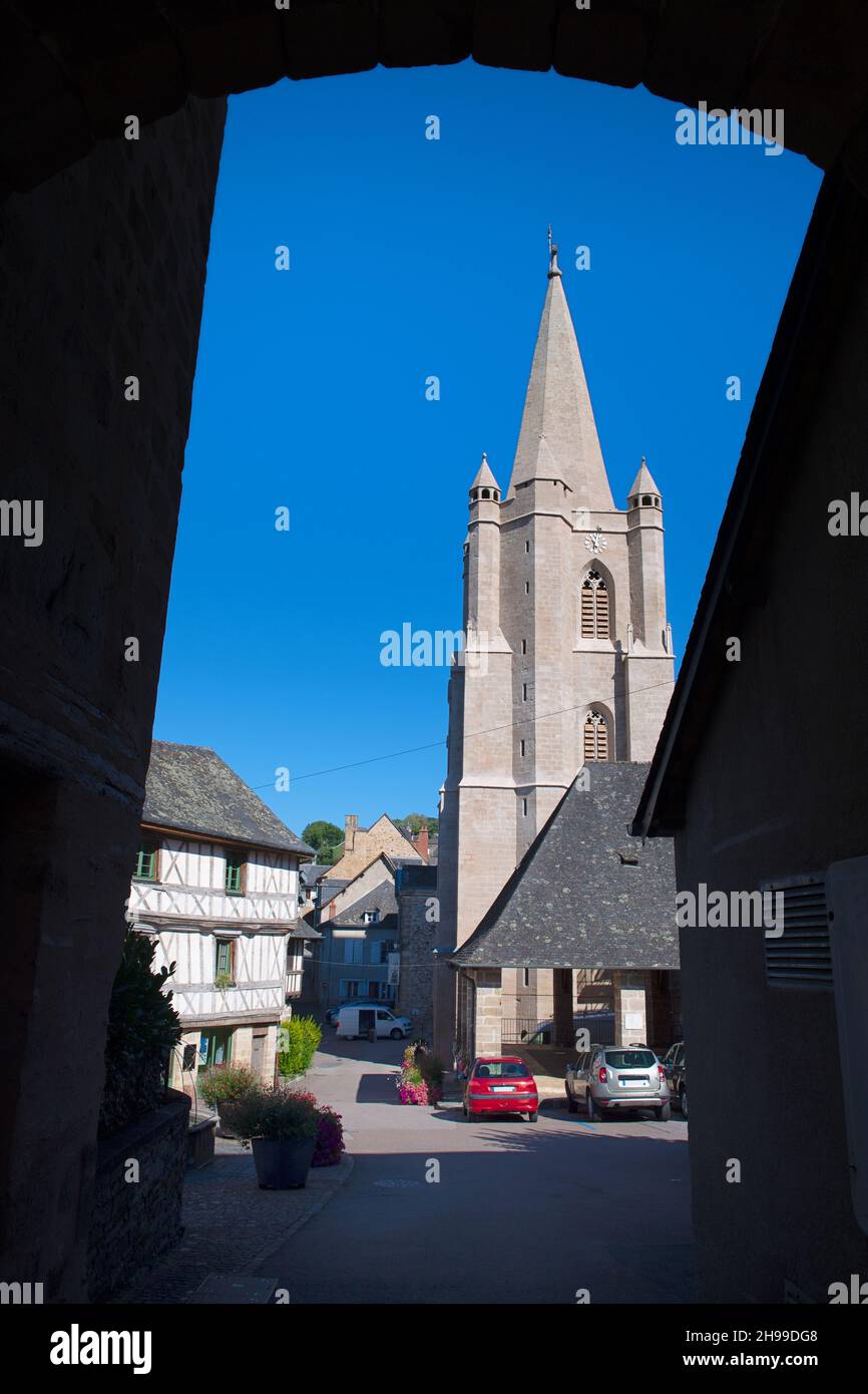 Village Donzenac in French Correze Stock Photo - Alamy