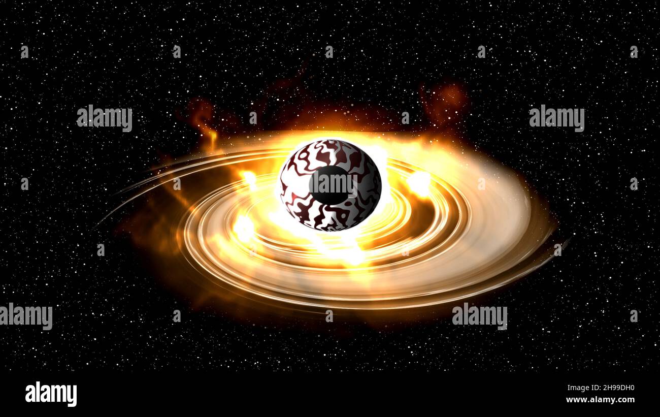 Eclipse designs of my thoughts these crazy days Stock Photo - Alamy