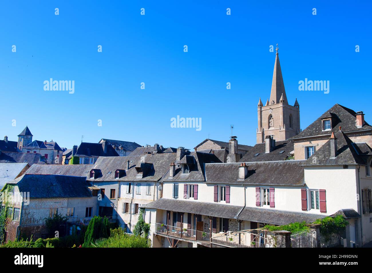 Village Donzenac in French Correze Stock Photo - Alamy