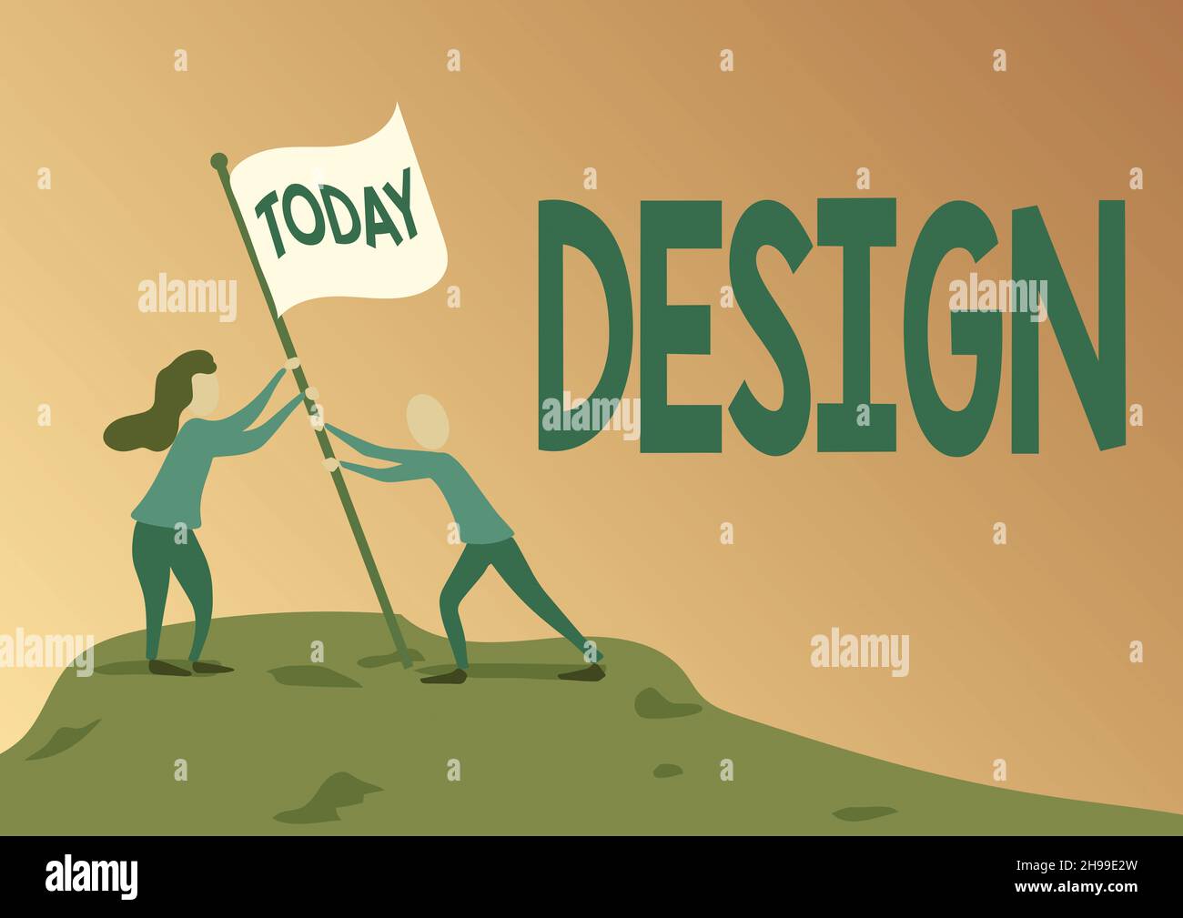 Text caption presenting Design. Word for plan drawing produced to show ...