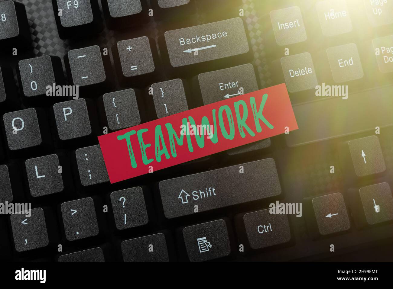 Text showing inspiration Teamwork. Business showcase combined action of ...