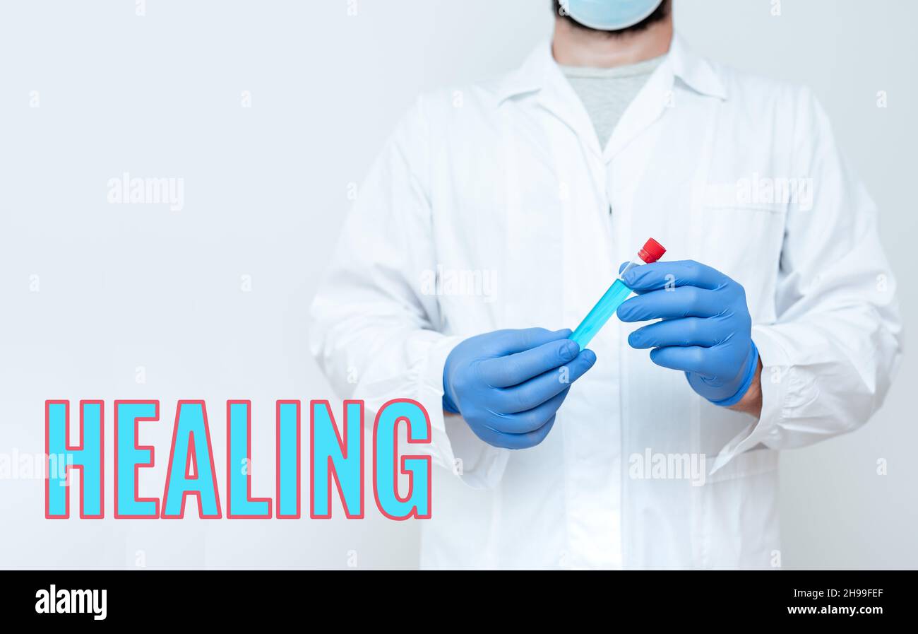 Inspiration showing sign Healing. Word for process of making or ...