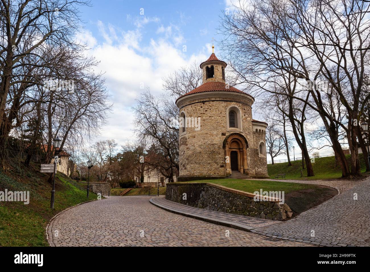 Rotunda of St. Martin on Vysehrad, Prague, Czech Republic Stock Photo ...
