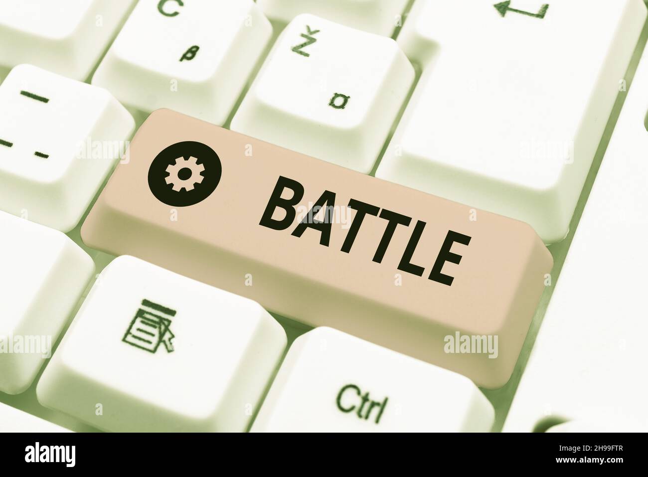 Conceptual display Battle. Business showcase violent fight between ...