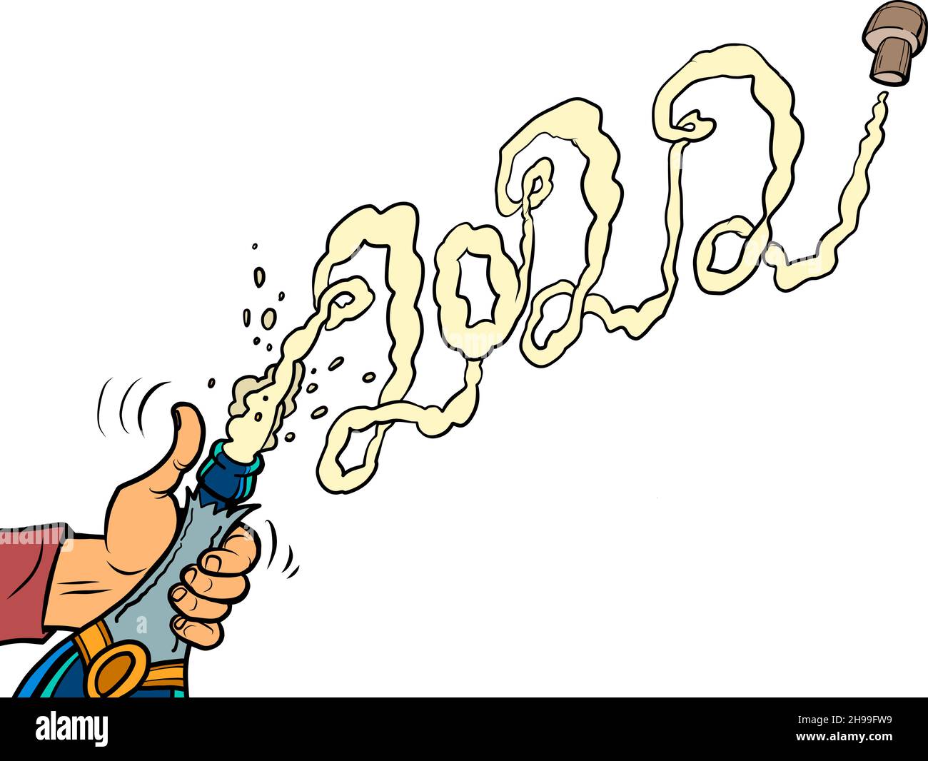 Party new year alcohol Stock Vector Images - Alamy