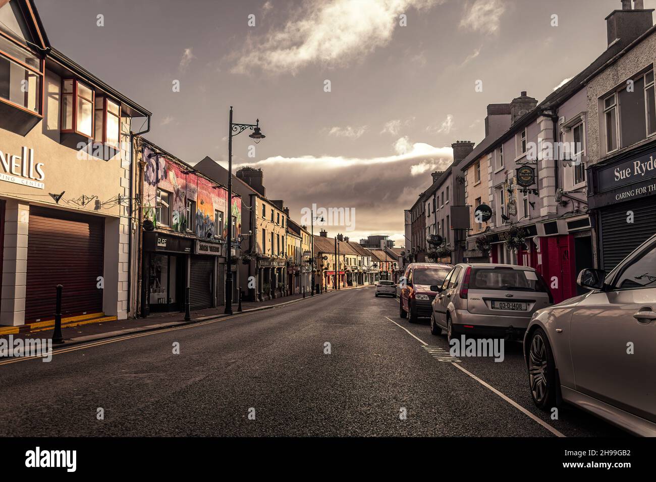 Irish landscapes. Main Street in Arklow Stock Photo - Alamy