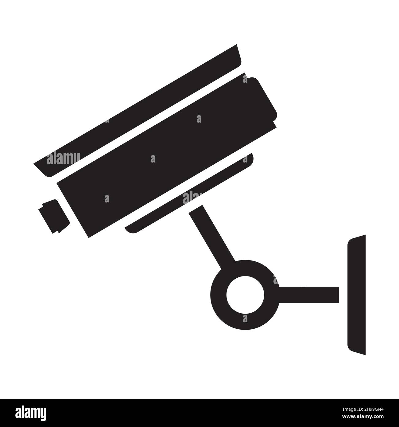 Security and video surveillance system icon in simple style on white ...