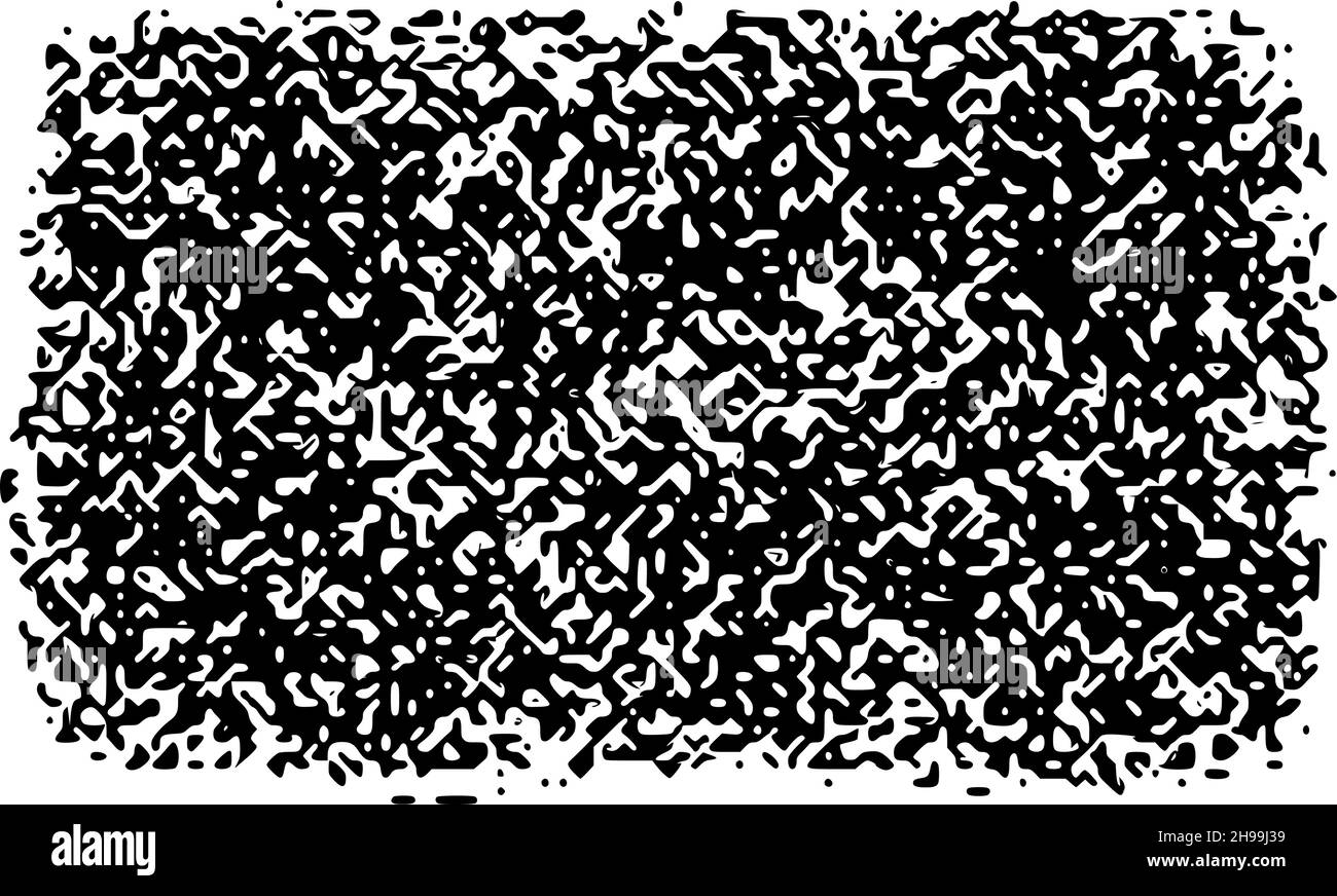 Minus or dash symbol made of particles isolated on white background ...