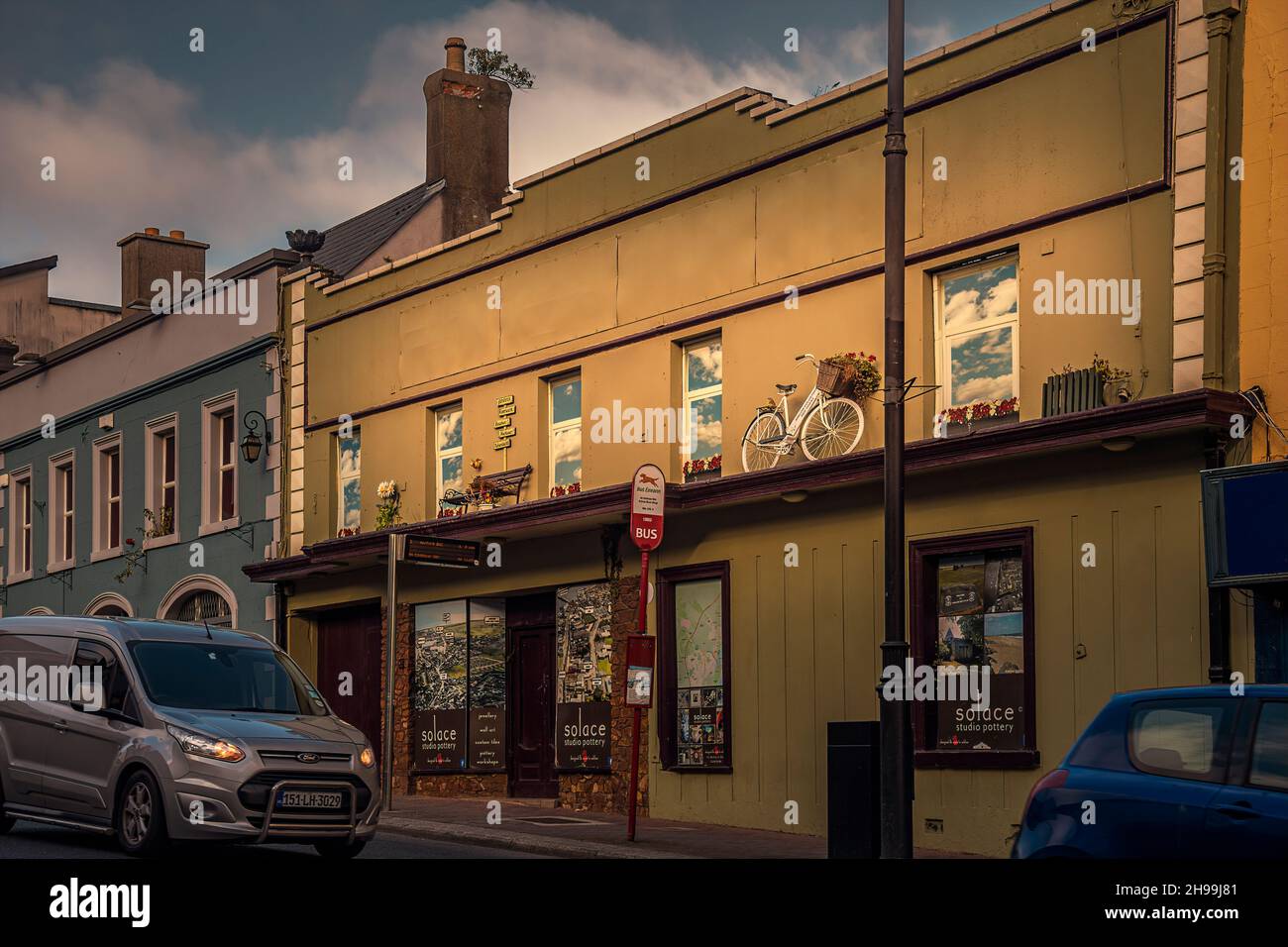 The creative bus stop for Bus Eireann in Arklow town centre. Ireland ...