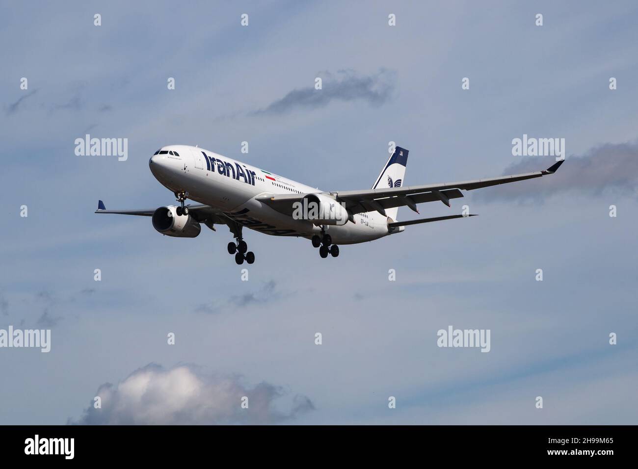 Hamburg, Germany - July 6, 2017: Iran Air passenger plane at airport ...
