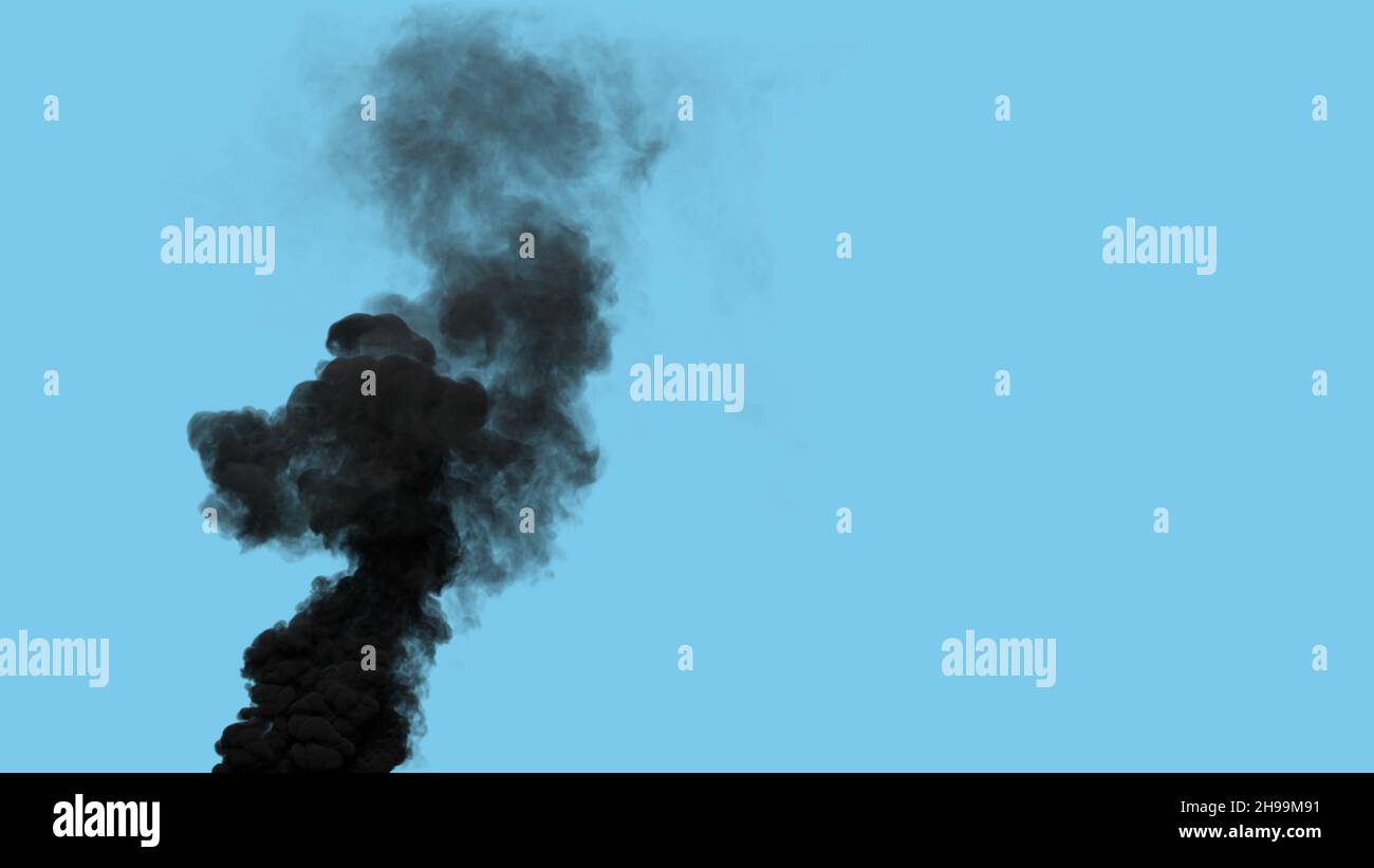 Black heavy defilement smoke hi-res stock photography and images - Alamy