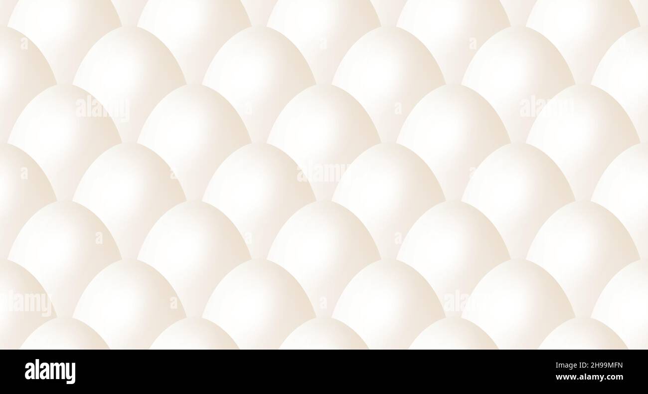 Vector Seamless Pattern with 3d Realistic White Whole Eggs in Shell ...