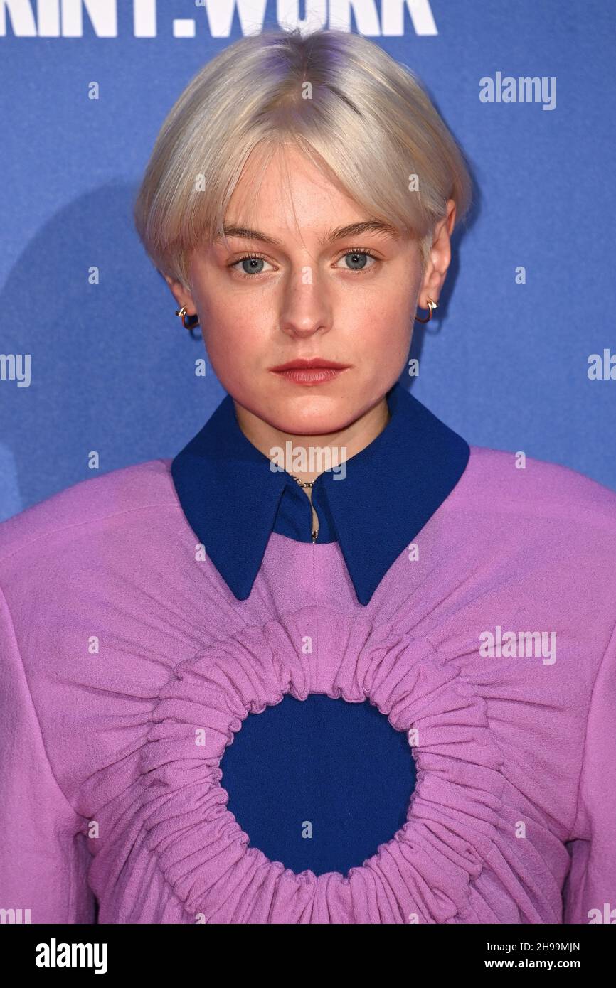 London, UK. 5 December 2021. Emma Corrin arriving at the 24th British ...