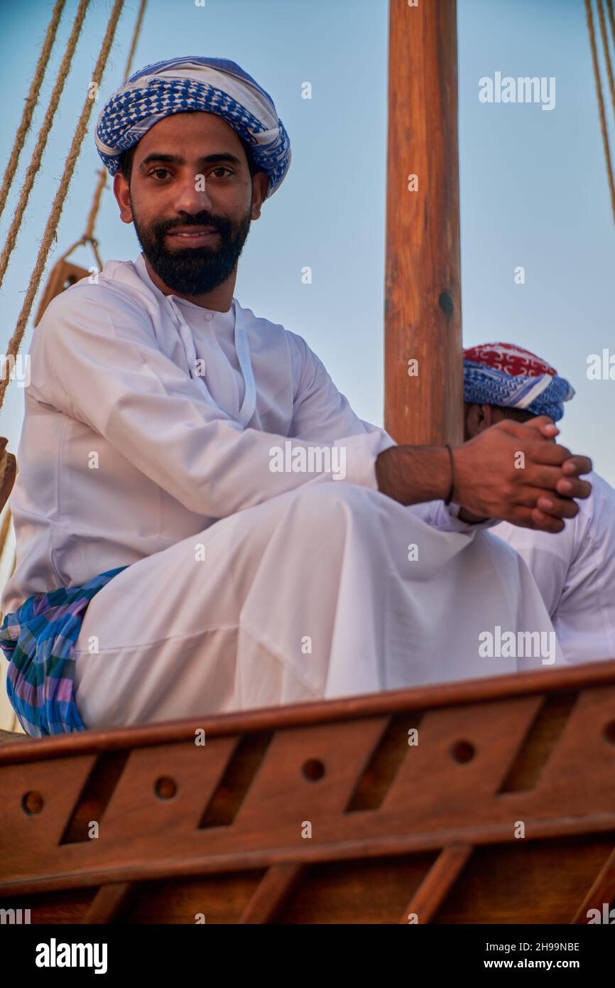 A Traditional Arabic fisherman in Katara cultural village in Doha ...