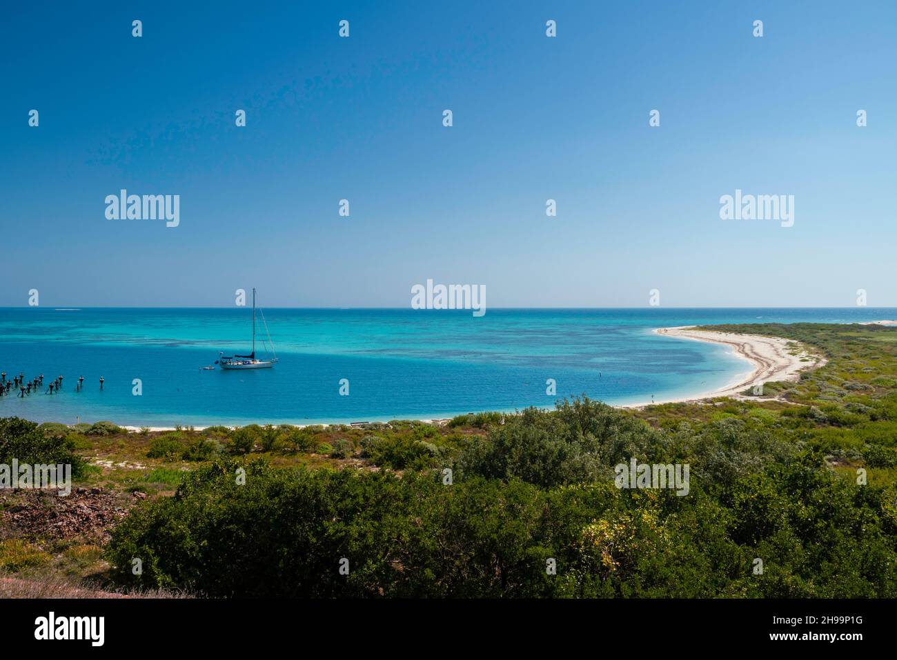 Overlooking Bush Key from Fort Jefferson. Dry Tortugas National Park ...