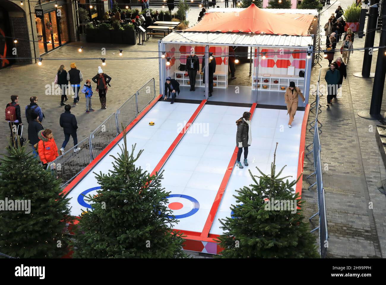 Fun curling attraction for Christmas 2021, at Coal Drops Yard, Kings ...