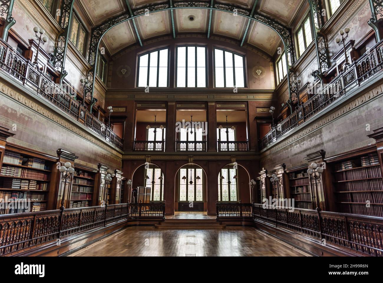 Brussels, Belgium - 02 15 2018: Local tourists visiting the interior of ...