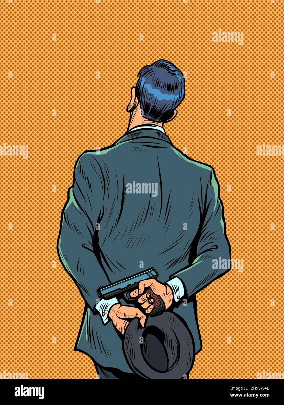 Illustration retro secret Stock Vector Images - Alamy