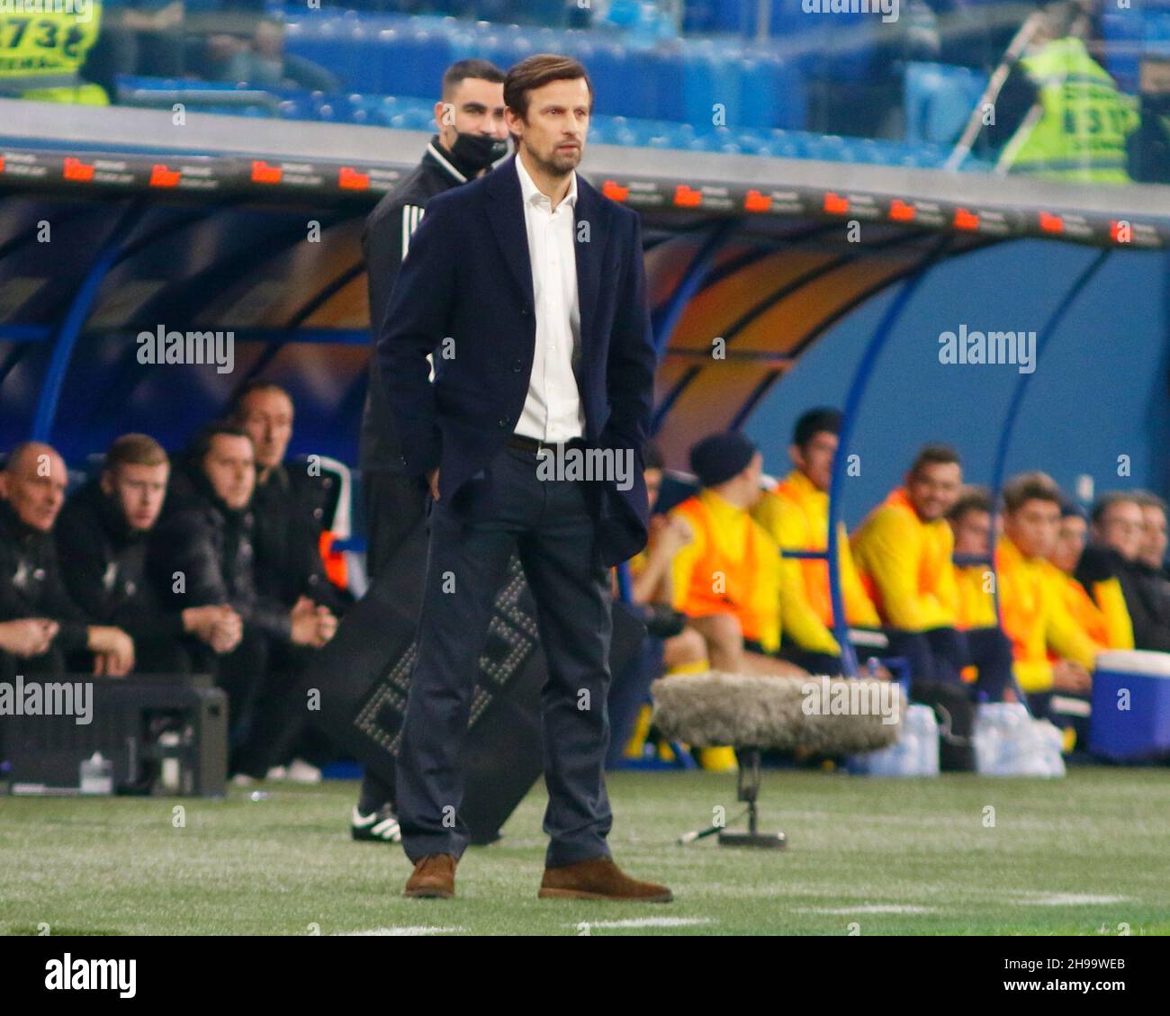 Saint Petersburg, Russia - 03 December 2021: Football. Russian Premier ...