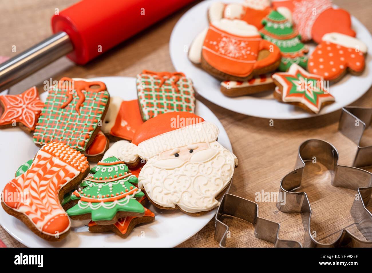 Beautiful glazed christmas cookies hi-res stock photography and images ...